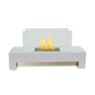 Anywhere Fireplace Indoor/Outdoor Fireplace-Gramercy Model White - Bed ...