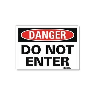 Lyle Danger Sign,10inx14in,Reflctv Sheeting U1-1032-RD_14X10 - 1 Each ...