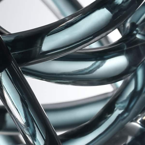 Luxury Lane Hand Blown Infinity Knot Sommerso Art Orbit Glass Ball 4-8 ...