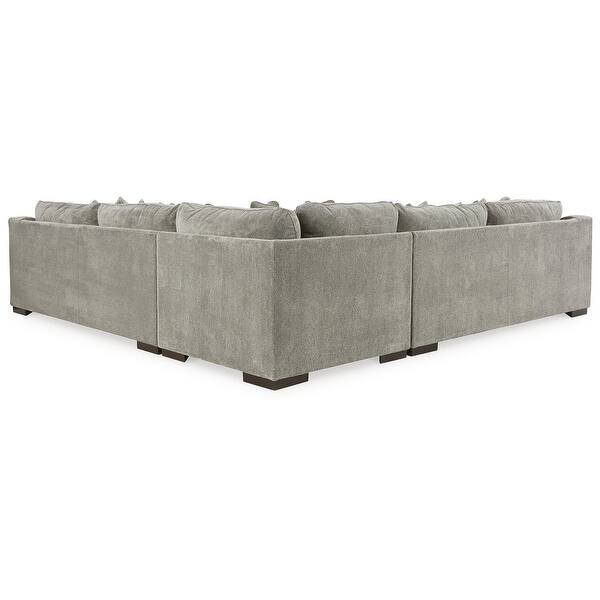 Signature Design by Ashley Bayless Smoke 3-Piece Sectional - 130"W x ...