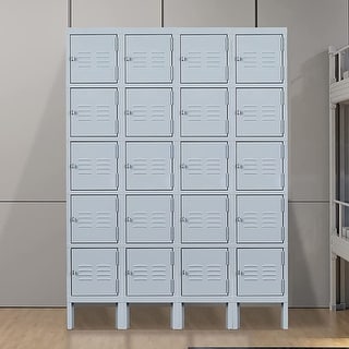 5-Tier Steel Storage Lockers with Louver for Employees,Gym,School,Home ...