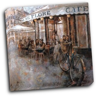 Cafe de Flore Paris 16x16 Gallery Wrapped Stretched Canvas - Bed Bath ...