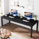 78.7 Inches Extra Long Computer Desk 2 Person Desk Large Writing Desk ...