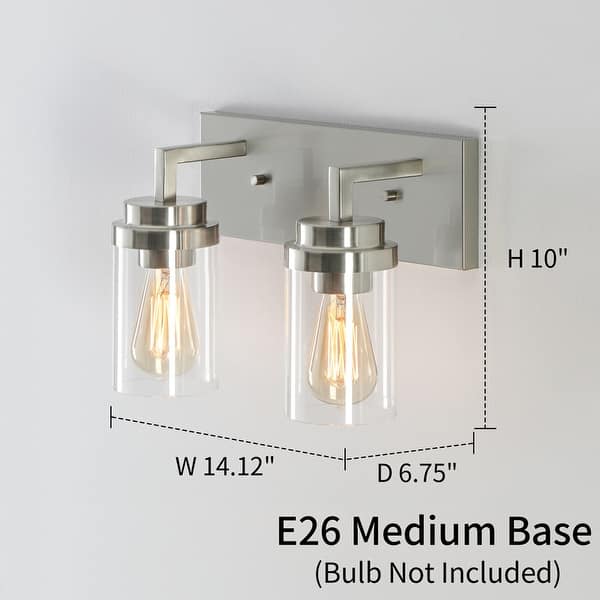 KAWOTI Noa 14" Modern&Contemporary Dimmable Bathroom Vanity Light - Bed ...
