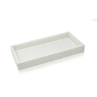White Marble Tray - Bed Bath & Beyond - 38978323