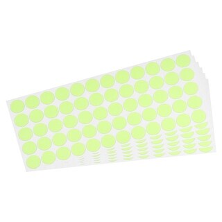 Glow in the Dark Tape Dots,0.59" Round dots 60 Glow Dots on 1 Sheet ...