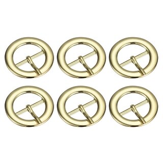 6Pcs Single Prong Belt Buckle Round Center Bar Buckles for Belt - Bed ...