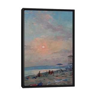 iCanvas "Sunset Over Lifeguards Tower" by Serguei Zlenko Framed - Bed ...