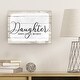 Olivia Rose 'Daughter' Canvas Textual Wall Art - Bed Bath & Beyond ...