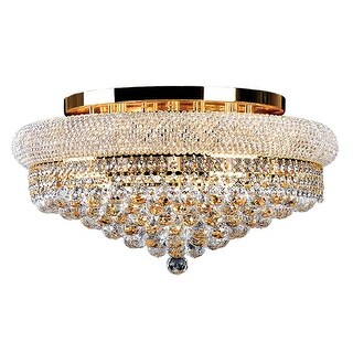 Artistry Lighting Primo Collection 16"x08" 8-Light Flush Mount Crystal ...