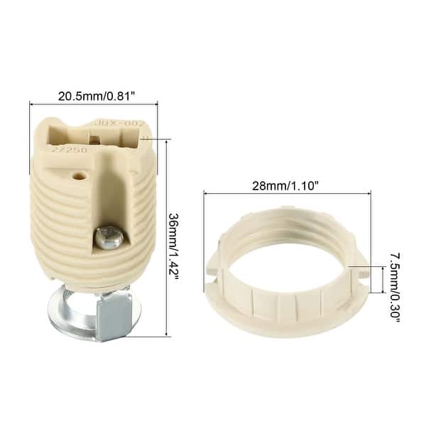 2pcs G9 Light Base Socket Ceramic Lamp Bulb Holder Connector - Bed Bath ...