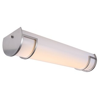 Nora LED Integrated Vanity Light, Brushed Nickel Finish - Brushed ...