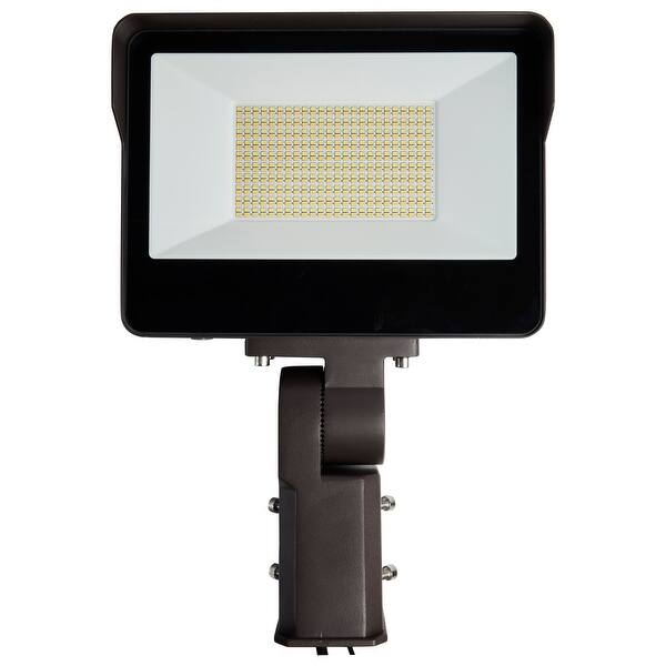 LED Tempered Glass Flood Light with Bypassable Photocell 3K/4K/5K 100W ...