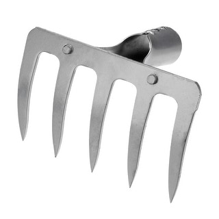 5 Teeth Garden Rake Head Galvanized Manganese Steel without Handle ...