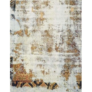 Ahgly Company Machine Washable Contemporary Dark Almond Brown Area Rugs ...