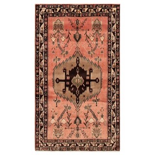 ECARPETGALLERY Hand-knotted Melis Vintage Copper Wool Rug - 4'3 x 7'4 ...