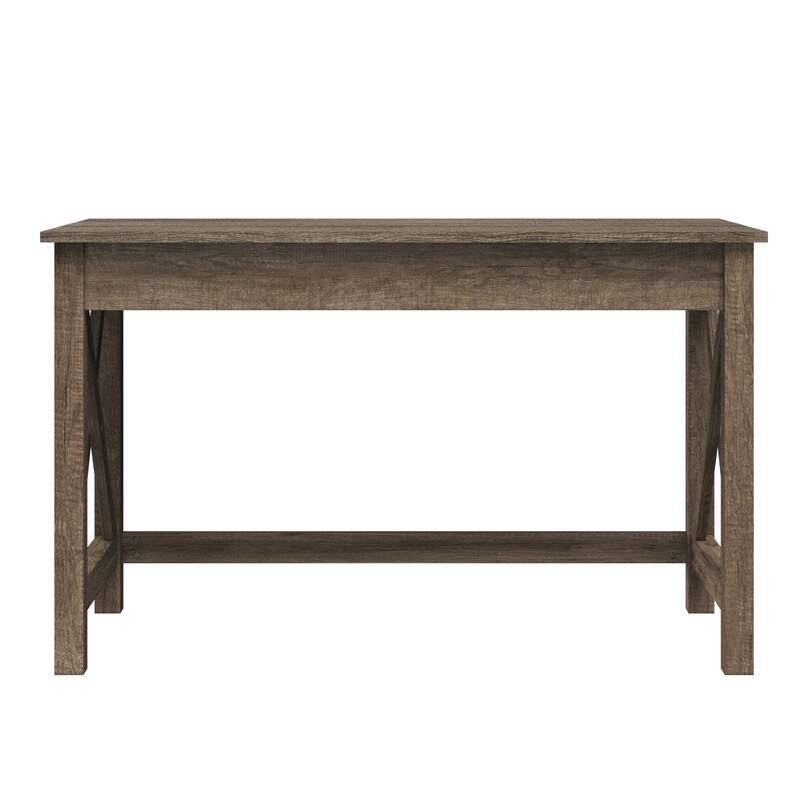 Lavish Home Writing Desk with X-Pattern Legs, Tan - Overstock - 36784573