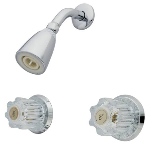 Kingston Brass Shower Trim with Single Function Shower Head and - Bed ...