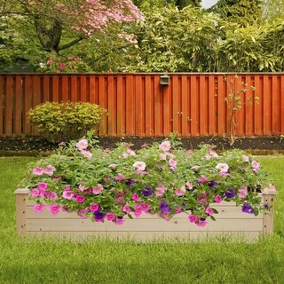 48" Wooden Planting Frame Ground Type - 48" x 48" - Bed Bath & Beyond ...