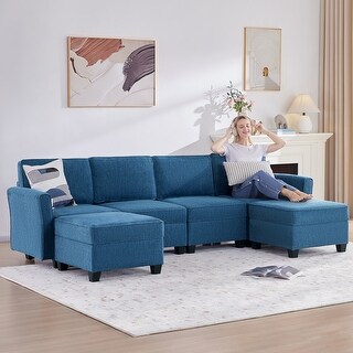 Modular Sectional Sofas for Living Room, Convertible U-Shaped Couch ...
