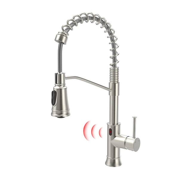 Smart Touchless Kitchen Sink Faucet with Pull Down Sprayer - Bed Bath ...