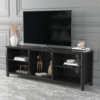 TV Stand Storage Media Console Entertainment Center 5 open storage ...