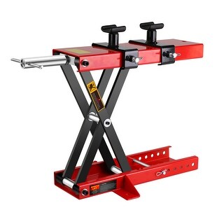 Motorcycle Center Scissor Lift Jack Hoist Stand w/ Safety Pins 1100 LB ...