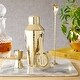 Twine Gold Hammered Barware Set, Stainless Steel Shaker, Jigger ...