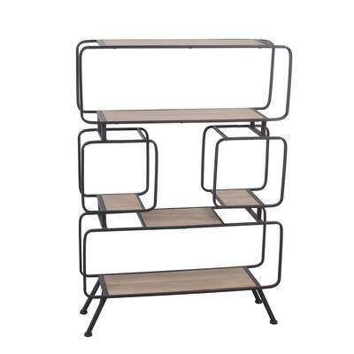 45 Inch Metal Bakers Rack with 5 Shelves, Brown and Black - Overstock ...