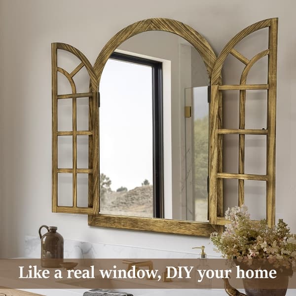 antique window mirror