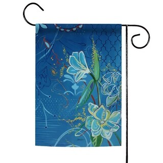 Magnolia On Blue Outdoor Garden Flag 18" x 12.5" - Bed Bath & Beyond ...
