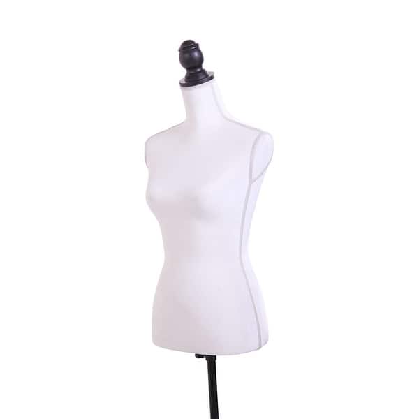 Female Mannequin Dress Form Clothing Display Rack with Fabric Surface ...