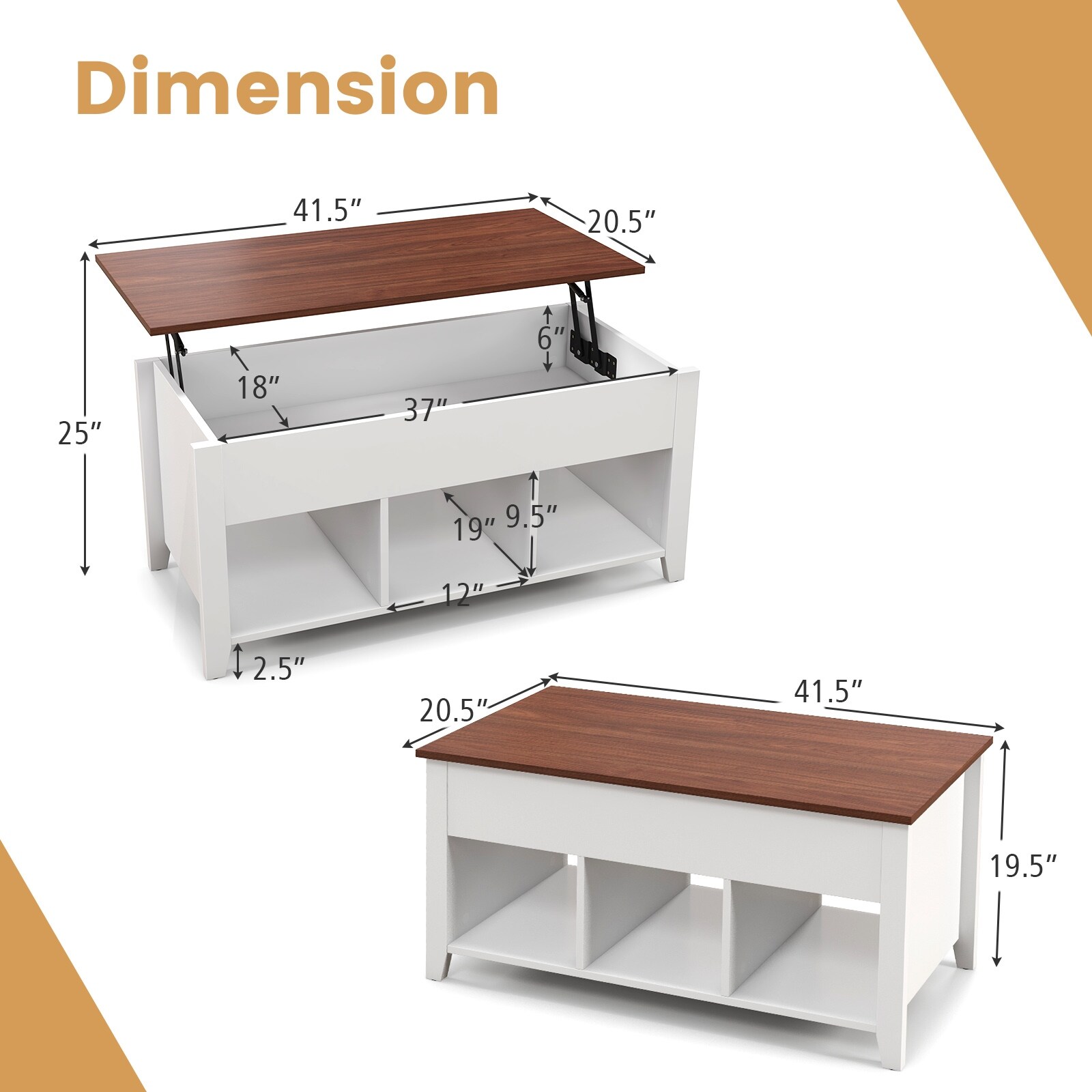 Costway Lift Top Coffee Table w Hidden Compartment and Storage On Sale Bed Bath Beyond 33528816