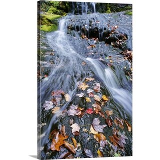 "Water Rushing Over Rocks" Canvas Wall Art - Bed Bath & Beyond - 16886409