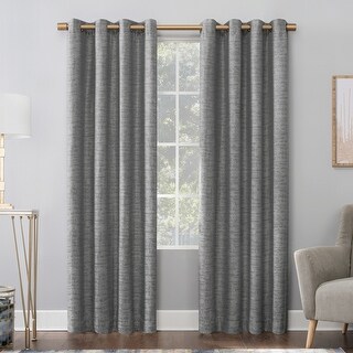Scott Living Sinatra Dimensional Textured Total Blackout Grommet ...