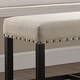 Biony Tufted Bench, Tan - Bed Bath & Beyond - 36309215