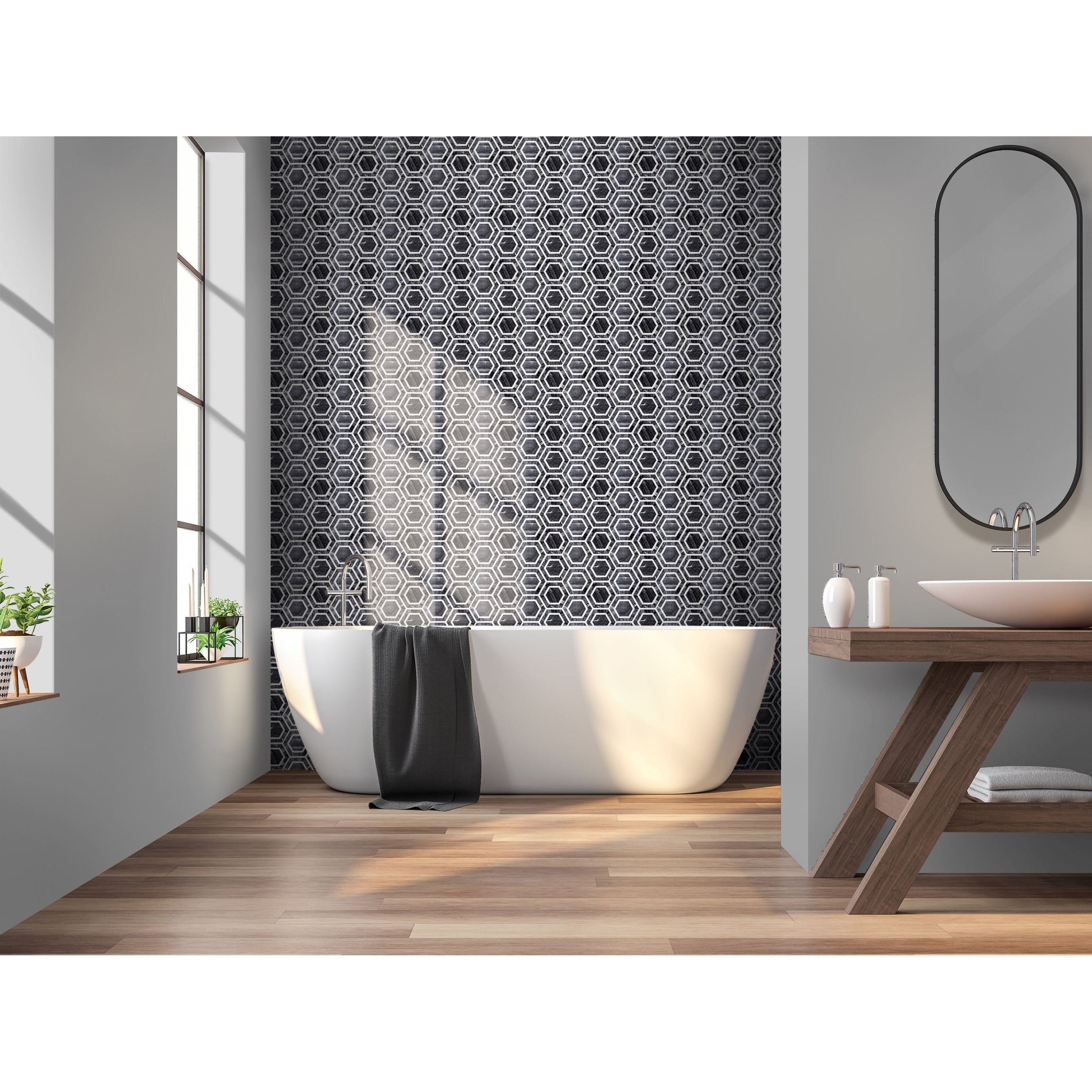 Black Backsplash Tiles - Bed Bath & Beyond
