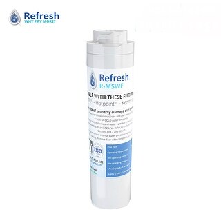 Refresh RWF1500A Water Filter Compatible with GE MSWF Refrigerator ...