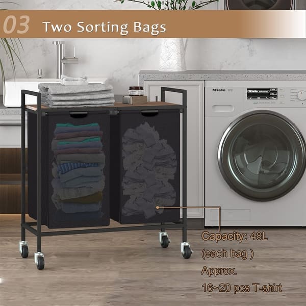 laundry room sorting baskets