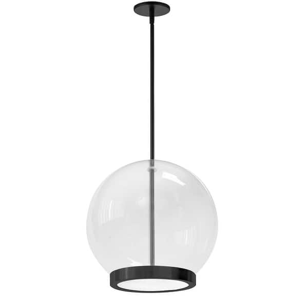 Dainolite Picotas Modern and Contemporary 15W Pendant, Matte Black with ...
