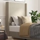 Modern Upholstered Platform Bed with Channel Stitched Headboard - Bed ...
