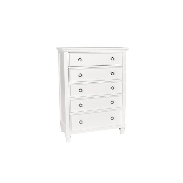 New Classic Furniture Amity White 5-drawer Chest - Bed Bath & Beyond ...
