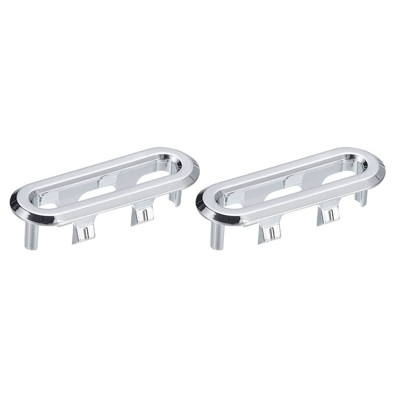 2Pcs 47.6x13.5mm Sink Trim Overflow Cover Rings Oval Hole Insert in ...
