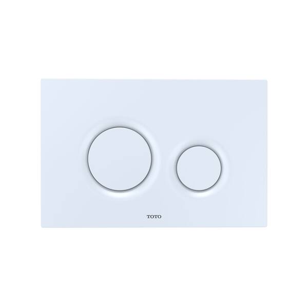 Dual Button Push Plate with Round Buttons for In Wall Tank Systems ...