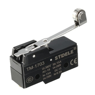 TM-1703 Panel Mount Long Hinge Roller Lever Type Micro Switch Screw ...