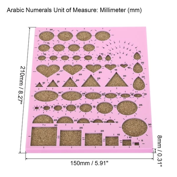 8x6" Paper Quilling Template Board Strips Mould Crimper Art Craft Tool ...