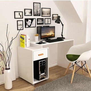Easy To Install Computer Desk Light Writing Desk With Drawers - Bed ...