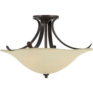 Feiss SF214 Morningside 3 Light Semi-Flush Ceiling Fixture - Grecian ...