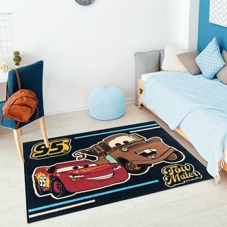 Licensed Pixar Cars Tow Mater Black Brown Red Easy Care Non-Slip Soft ...