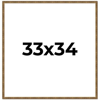 33x34 Frame Gold Solid Wood Picture Frame - Complete Modern Photo - Bed ...